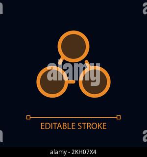 Teamwork improvement pixel perfect color linear ui icon for dark theme ...