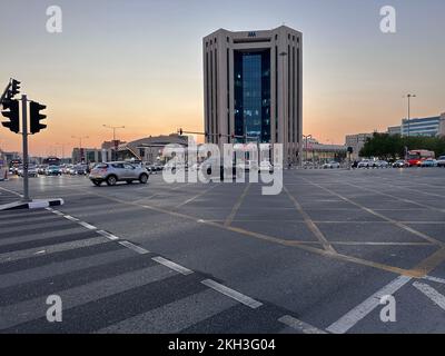 Doha Roads and Traffic Signal. Toyota Signal C Ring Road Doha Stock ...