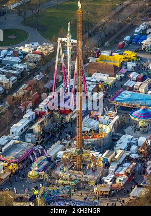 Aerial view, send - folk festival, festival place on the castle square at the Münster castle ...