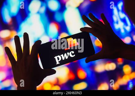 Brazil. 23rd Nov, 2022. In this photo illustration, the Birlasoft logo ...