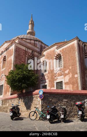 Sueleyman Mosque in the old town of Rhodes, Greece Stock Photo - Alamy
