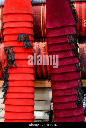 Turkish fez traditional ottoman hat Stock Photo - Alamy
