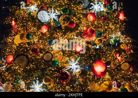 Brilliant Christmas tree crop photo Stock Photo - Alamy