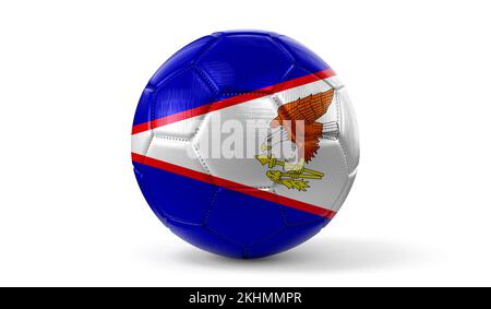 Samoa - national flag on soccer ball - 3D illustration Stock Photo - Alamy
