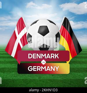 Denmark vs Germany national teams soccer football match competition ...