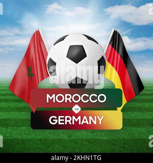 Morocco vs Germany national teams soccer football match competition ...