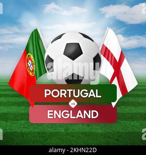 Portugal vs England national teams soccer football match competition ...