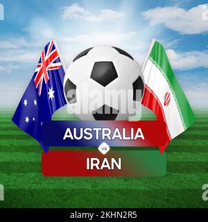Iran vs Australia national teams soccer football match competition ...