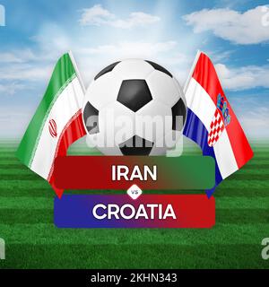 Iran vs Croatia national teams soccer football match competition ...
