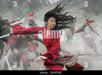 MULAN, LIU Yifei as Mulan, 2020. © Disney+ / Courtesy Everett ...
