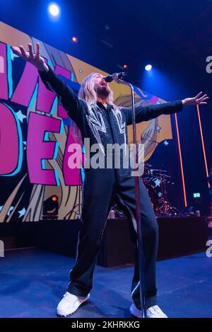 London, 23 September 2022, Sam Ryder performing at HERE at Outernet ...