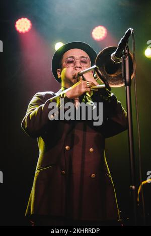 Bern, Switzerland. 23rd Nov, 2022. The Japanese funk band Osaka ...