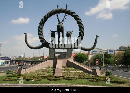 Hatti Monument, Ankara, Turkey. The Hatti were an aboriginal people in ...