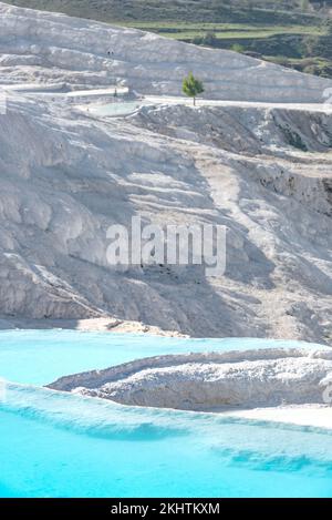 natural thermal baths in pamukkale Stock Photo - Alamy