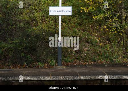 Elton and Orston railway station in Nottinghamshire, which has been ...