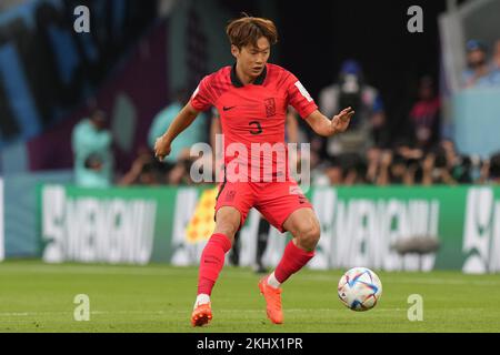 Kim Jinsu of Korea Republic during the Qatar 2022 World Cup match ...
