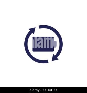 battery swap icon, replace a battery sign Stock Vector Image & Art - Alamy