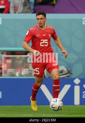 Switzerland Midfielder Fabian Rieder (22) before the Switzerland vs ...
