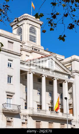 Spanish Navy Headquarters Government Building, Barcelona, also known as ...