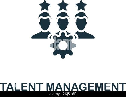 Talent Management icon. Monochrome simple Talent Development icon for ...