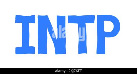 MBTI Myers Briggs type indicator symbol. Concept words MBTI Myers ...