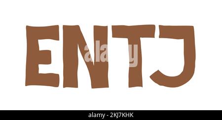 MBTI Myers Briggs type indicator symbol. Concept words MBTI Myers ...