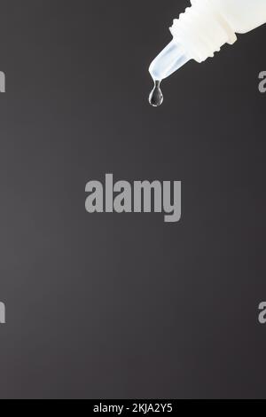 Bottle Falling on Black Background Stock Photo - Alamy