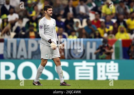 LUSAIL CITY - Brazil goalkeeper Alisson during the FIFA World Cup Qatar ...