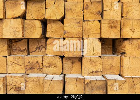 background of a stack of rectangular lumber Stock Photo - Alamy