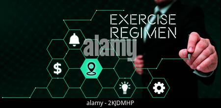 Conceptual display Exercise Regimen, Conceptual photo move body ...