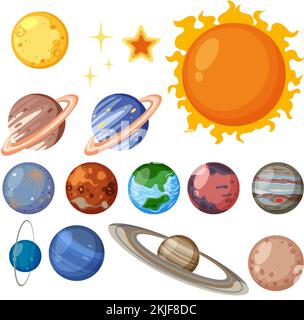 Solar system planets clipart design. Planetary science chart clip art ...