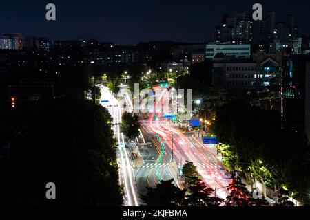 Night View of Sinchon, Seoul, Korea Stock Photo - Alamy