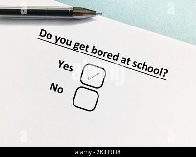 One person is answering question about academic performance. He is ...