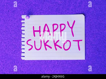 Inspiration showing sign Happy Sukkot. Word Written on Ireland ...