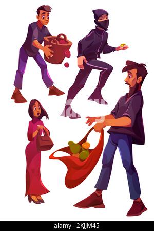 Surprised thief cartoon Stock Vector Image & Art - Alamy