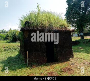 Caves at Khandepar monolithic laterite cut cave temple complex of 11 th ...