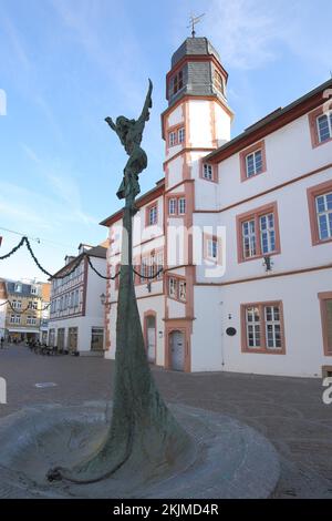 Sculpture Undine by Karlheinz Oswald 1996, water spirit, mythology ...