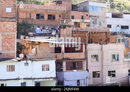 Favela, houses, Belo Horizonte, Minas Gerais, Brazil, South America ...