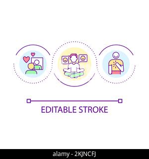 Self care loop concept icon Stock Vector Image & Art - Alamy