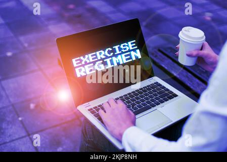 Conceptual display Exercise Regimen, Conceptual photo move body ...