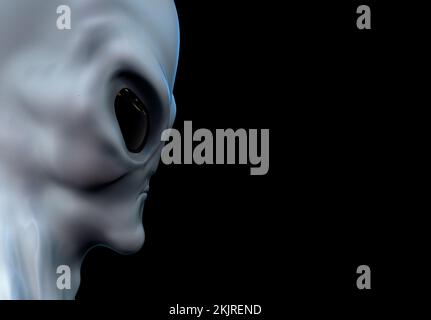 Gray Alien ET extraterrestrial. Extremely detailed and realistic high ...