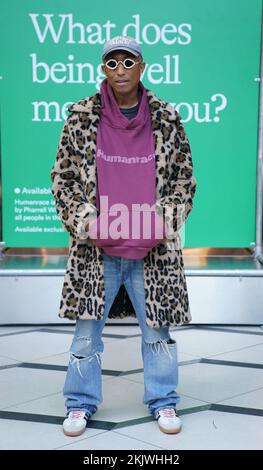 Pharrell Williams launches his skin care range Humanrace, during a ...
