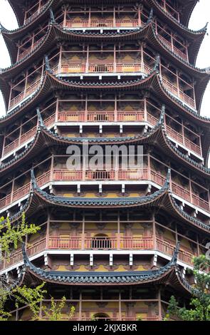 The octagonal North Temple Pagoda (Beisi Ta) is nine storeys and 76m ...