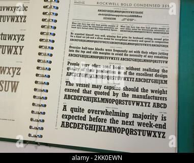 There is something very reassuring about these old typography specimen ...