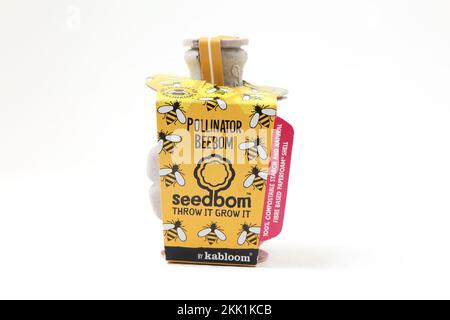 Pollinator Beebom Starch Based Biodegradable Shell Filled with Organic ...