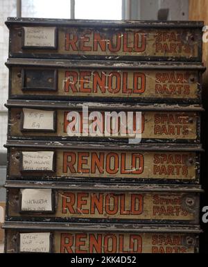 A modest set of well engineered steel drawers about A4 size, made to ...