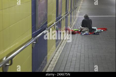 A street sleeper seen during a Kindness Walk organised by Alex Wong and ...