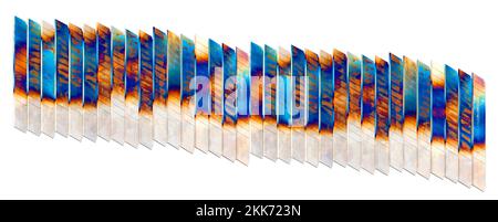 knife blades heated in the fire on white background Stock Photo - Alamy