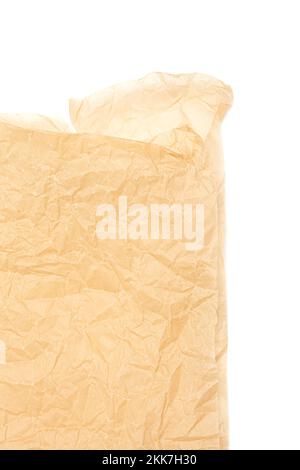 crumpled brown baking paper sheets Stock Photo - Alamy