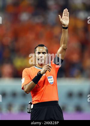 AL-RAYYAN - Referee Mustapha Ghorbal during the FIFA World Cup Qatar ...